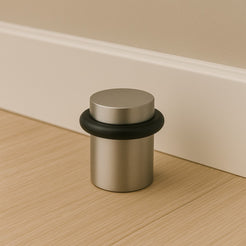 Mushroom Door Stop Satin Nickel – Duke & Forge